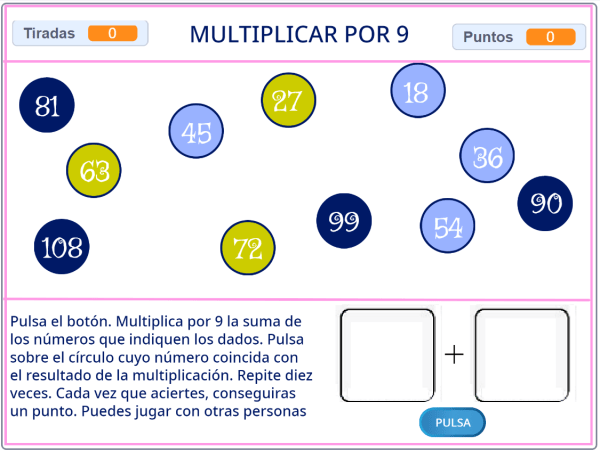 juego | MATEMÁTICAS EN PRIMARIA Y SECUNDARIA
